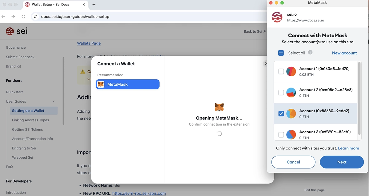 How to Add Sei to MetaMask | CoinGecko